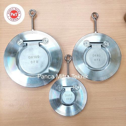 Jual 8" inch Wafer Check Single Door Stainless SS304 / Wafer Check CF8M Single Door DN200 ...