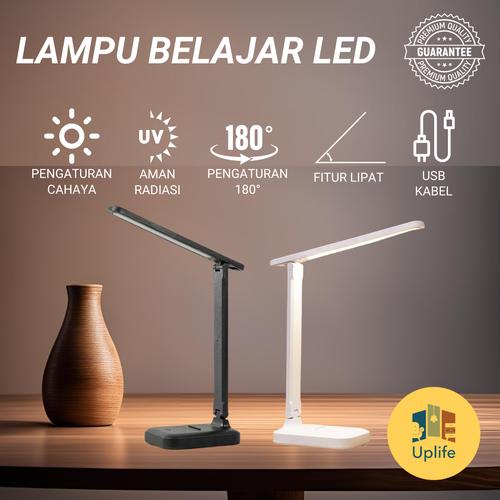 Jual Lampu Meja Belajar Baca LED Lipat USB Dudukan Handphone Flexible ...