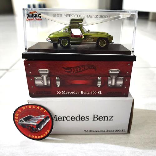 Jual Hotwheels 1955 Mercedes Benz 300 SL RLC Green Spectaflame Holo 4D ...