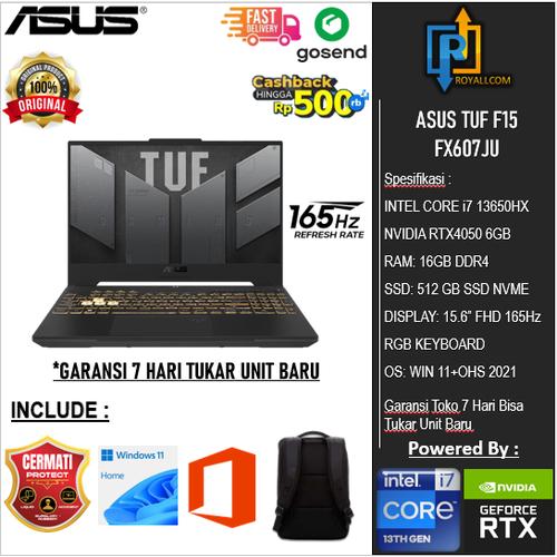 Jual Asus Tuf F16 FX607Ju i7 13650Hx Rtx4050 6Gb 16Gb 512Gb W11+Ohs 16 ...