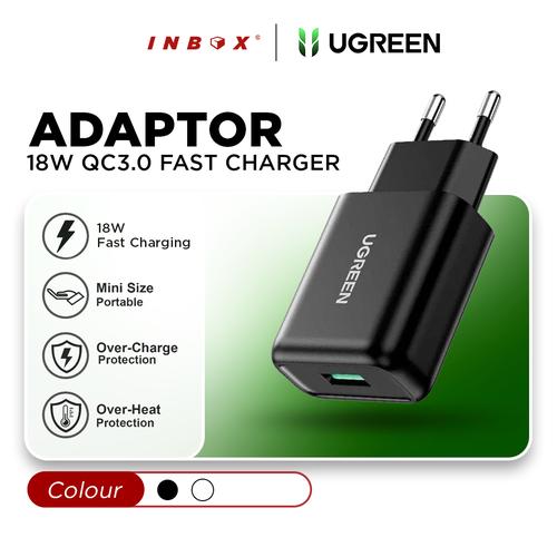 Jual Ugreen Kepala Charger USB A 18W Fast Charging - Putih - Kota ...