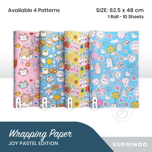 Jual (10 lbr) KERTAS KADO MOTIF PASTEL JOY - JOY 04 - Jakarta Utara ...