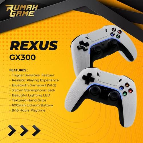 Jual Rexus GX300 Dual Mode Wireless Bluetooth Gamepad Joystick ...