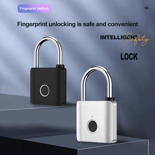 Promo PREMIUM! Gembok Fingerprint Sidik Jari Pintar Smart Fingerprint ...