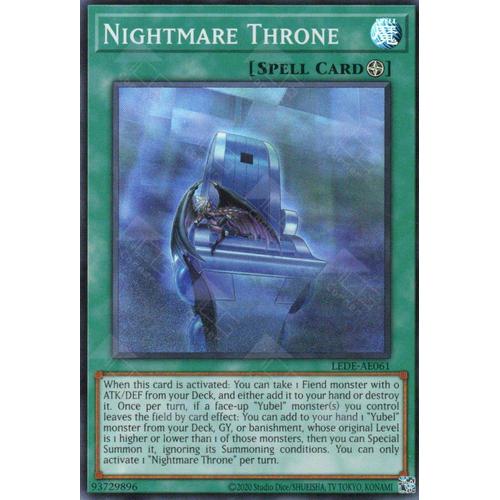 Jual Nightmare Throne | Rarity | Yugioh AE LEDE-AE061 - SUPER RARE ...
