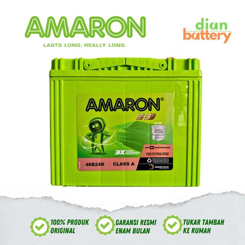 Jual AMARON GO NS60 46B24R Aki Mobil Suzuki Splash Accu Kering 45Ah ...