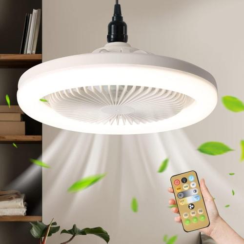 Jual Lampu LED Kipas Angin Plafon 2in1 Lampu Ceiling 30W Fan Remote ...
