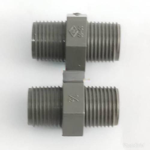 Jual Sambungan Drat Luar 1/2 x 1/2 Pipa PVC Double Nipple Sambungan ...