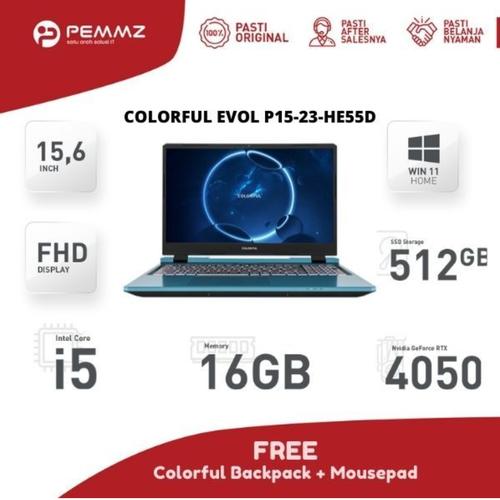 Jual COLORFUL EVOL P15-23-HE55D | I5-12450H | 512GB SSD | 16GB ...