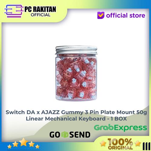 Jual Switch DA x AJAZZ Gummy 3 Pin Plate Mount 50g Linear Mechanical ...