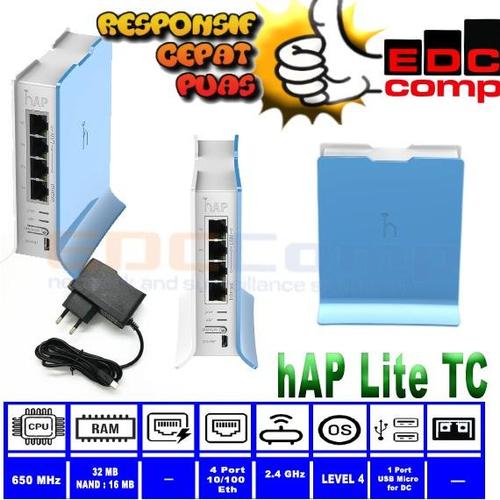 Jual Mikrotik RB941 Router RB941-2nD-TC HAP Lite - Blue White - Jakarta ...