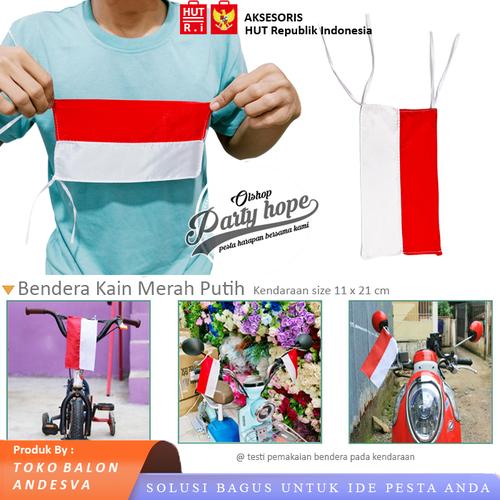 Jual Bendera Merah Putih Kendaraan / Bendera Sepeda Motor Merah Putih ...