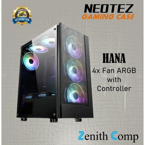 Jual Casing NEOTEZ HANA ARGB 4x Fan with Controller - Kota Pekanbaru - Zenith_Computer | Tokopedia