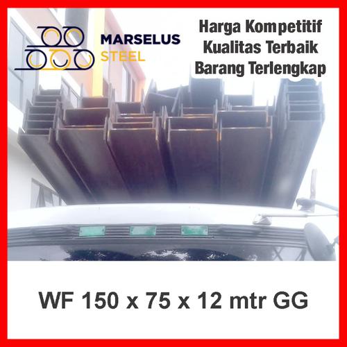 Jual WF 150 x 75 x 12 meter /Besi IWF 150 Wide Flange Beams Merek GG ...