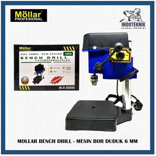 Jual MOLLAR BD006 Mesin Bor Duduk Listrik 6 mm Bench Drill 100 Watt ...