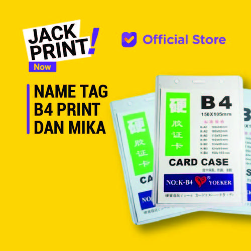 Jual Name Tag B4 Print Dan Mika - Jakarta Barat - jack-print | Tokopedia