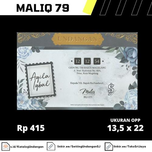 Jual Undangan Pernikahan Blanko Kosong Maliq 79 - Kota Surakarta - SJ ...