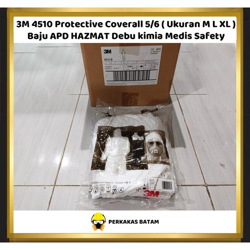 Jual Coverall 4510 Size M L XL Disposable Protective 5/6 Baju APD ...