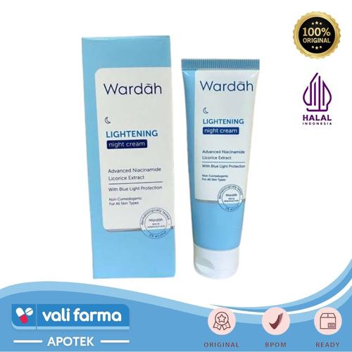 Jual Wardah lightening night cream advanced niacinamide 20 ml - Kota ...