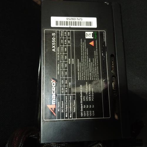 Jual psu power supply PC komputer amacrox ax550-s 550w - Jakarta ...