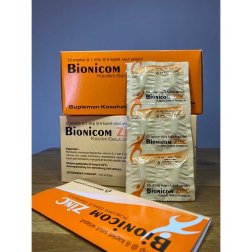 Jual Bionicom Zinc Multivitamin 1 Box Murah isi 10 Strip Grosir - Kota ...
