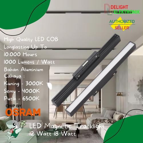 Jual Lampu LED Magnetic Track Light Straight 12 18W Watt - 12 Watt ...