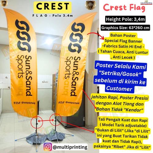 Promo FLAG BANNER-FLAG BANNER CREST-FLYING BANNER CREST-BEACH FLAG ...
