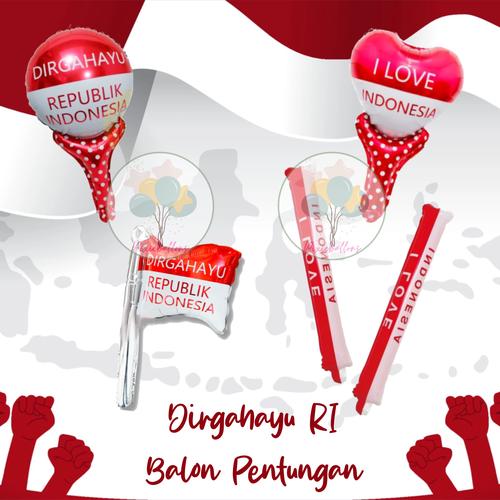 Jual BALON PENTUNGAN HUT RI DIRGAHAYU KEMERDEKAAN INDONESIA BALON TEPUK ...