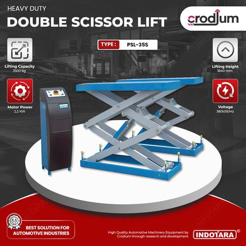 Promo Meja Angkat Dongkrak Lift 3.5 Ton- Crodium Double Scissor Lift ...