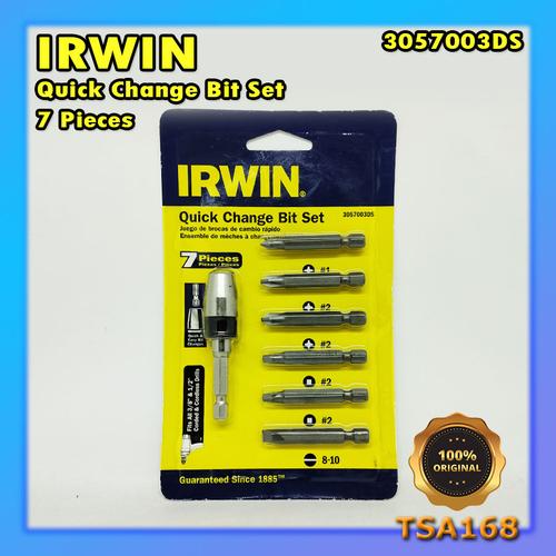 Jual Irwin Quick Change Bit Set 7 Pcs 3057003DS Mata Obeng IRWIN ...