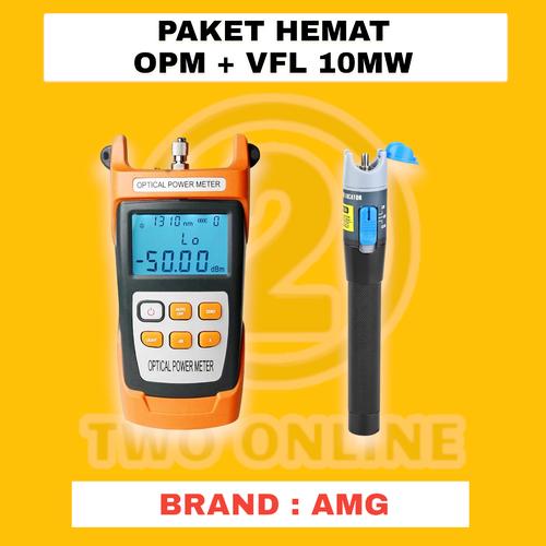 Jual SET Optical Power Meter & VFL 10mw AMG 10km Visual Fault Locator ...