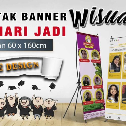 Jual Cetak Banner Wisuda uk 60x160 cm Sudah Termasuk Rangka - 60x160 cm ...