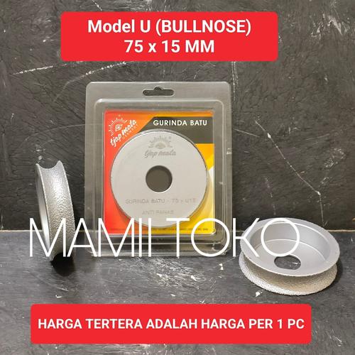 Jual Tjap Mata batu gerinda pinggul granit 3 inch model U 75 x 15 MM ...