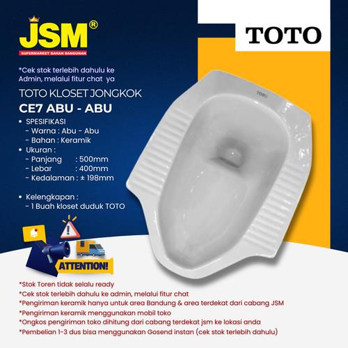 Jual Toto WC Kloset Jongkok / Toilet Squat CE7 CE 7 Abu - Kab. Bandung ...