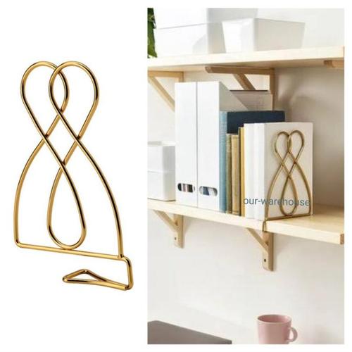 Jual BEST PRODUK PEMBATAS BUKU PENAHAN BUKU, BOOK END BESI WARNA EMAS ...