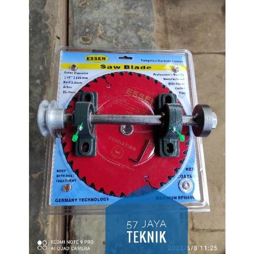 Jual As gergaji serkel /as sirkel / table saw komplit + gergaji essen ...