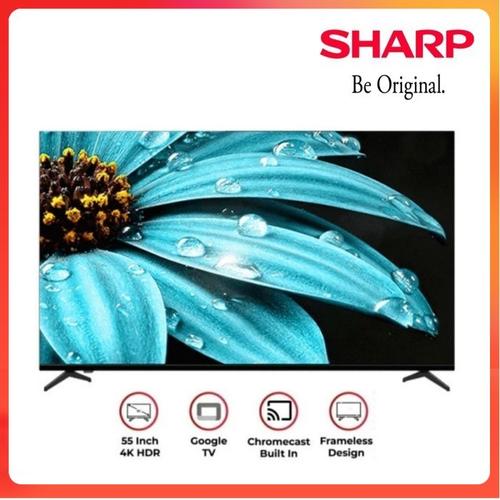 Jual Google TV SHARP 4T-C65FJ1X Android 65 Inch Frameless 4K Ultra HD ...