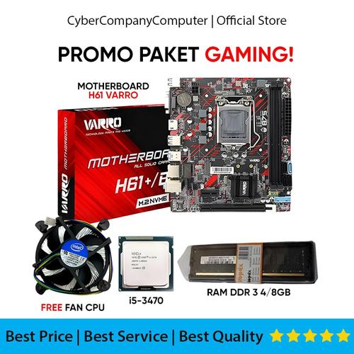 Jual Paket Mobo i5 - Motherboard H61 New Varro Rev 3 Socket 1155 NVME ...