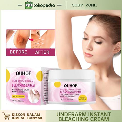 Jual Ouhoe Underarm Instant Bleaching Cream 50ml Armpit Whitening Cream ...