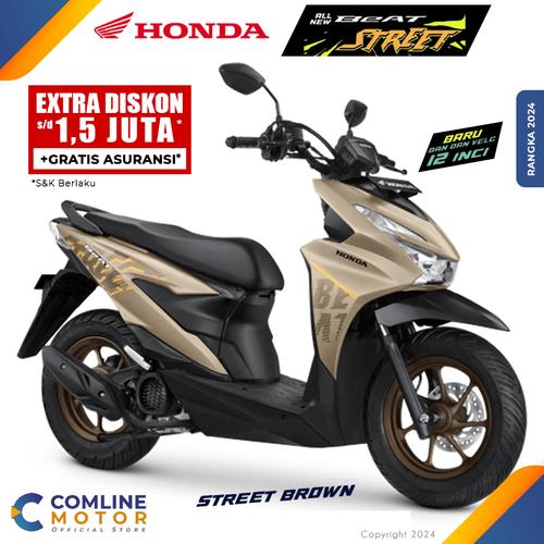 Promo COMLINE-Sepeda Motor All New Honda Beat Street - Street Brown ...