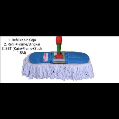 Jual MOP KAIN PEL BASAH PEL LOBBY LOBI STARMOP 45 CM - KAIN+FRAME - Kab ...