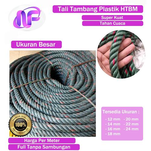 Jual Tali Tambang Plastik 6mm 7mm 8 mm Harga Per Meter Tali Tambang HTBM Polyethelen PE Tali ...