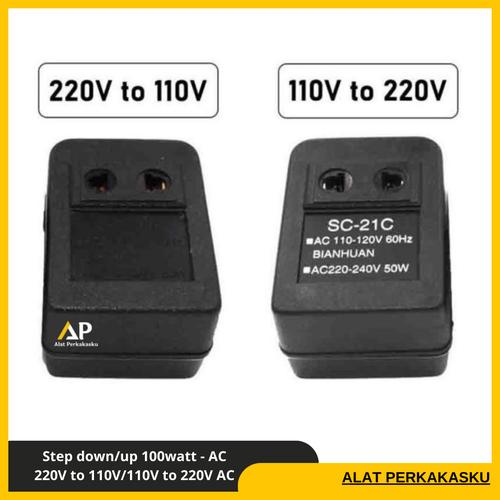 Jual Step Down 100Watt / Step Up Dual Voltage Converter 220V Ke 110V ...