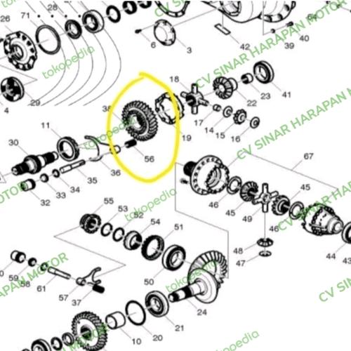 Jual GEAR GARDAN QUESTER CWE 280 GEAR DIFT GARDAN UD TRUCK NISSAN GWE ...