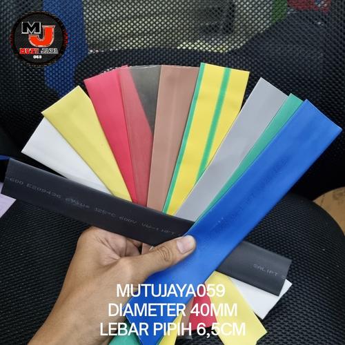 Jual Heatshrink Tube Warna 40mm x 1mtr Selongsong Kabel & Busbar Bakar ...