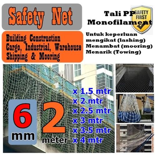 Jual Safety Net 6 mm Kotak 10cm 2 mtr x | JARING CARGO CONTAINER TRUCK ...