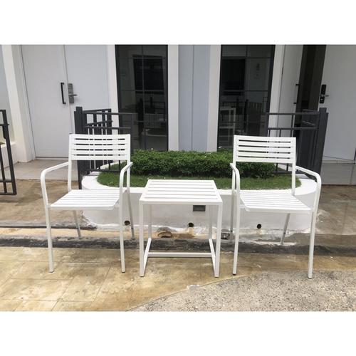 Jual Kursi Meja Besi Teras Balkon 1 Set - Putih - Kota Tangerang ...
