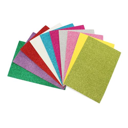 Jual BG 10 Buah 8X12 Inci Kartu Kertas Glitter Perekat Berbagai Macam ...