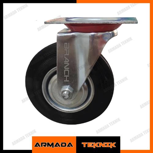 Jual Roda Trolley Karet Hitam 5 6 8 inch Hidup Branch - Kota Semarang ...