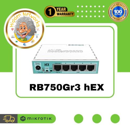Jual MikroTik RB750Gr3 hEX Router Board 5x Gigabit Ethernet - Jakarta ...